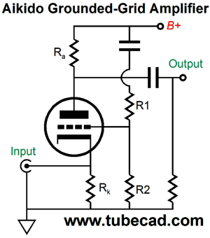 Real Grounded-Grid Aplifier